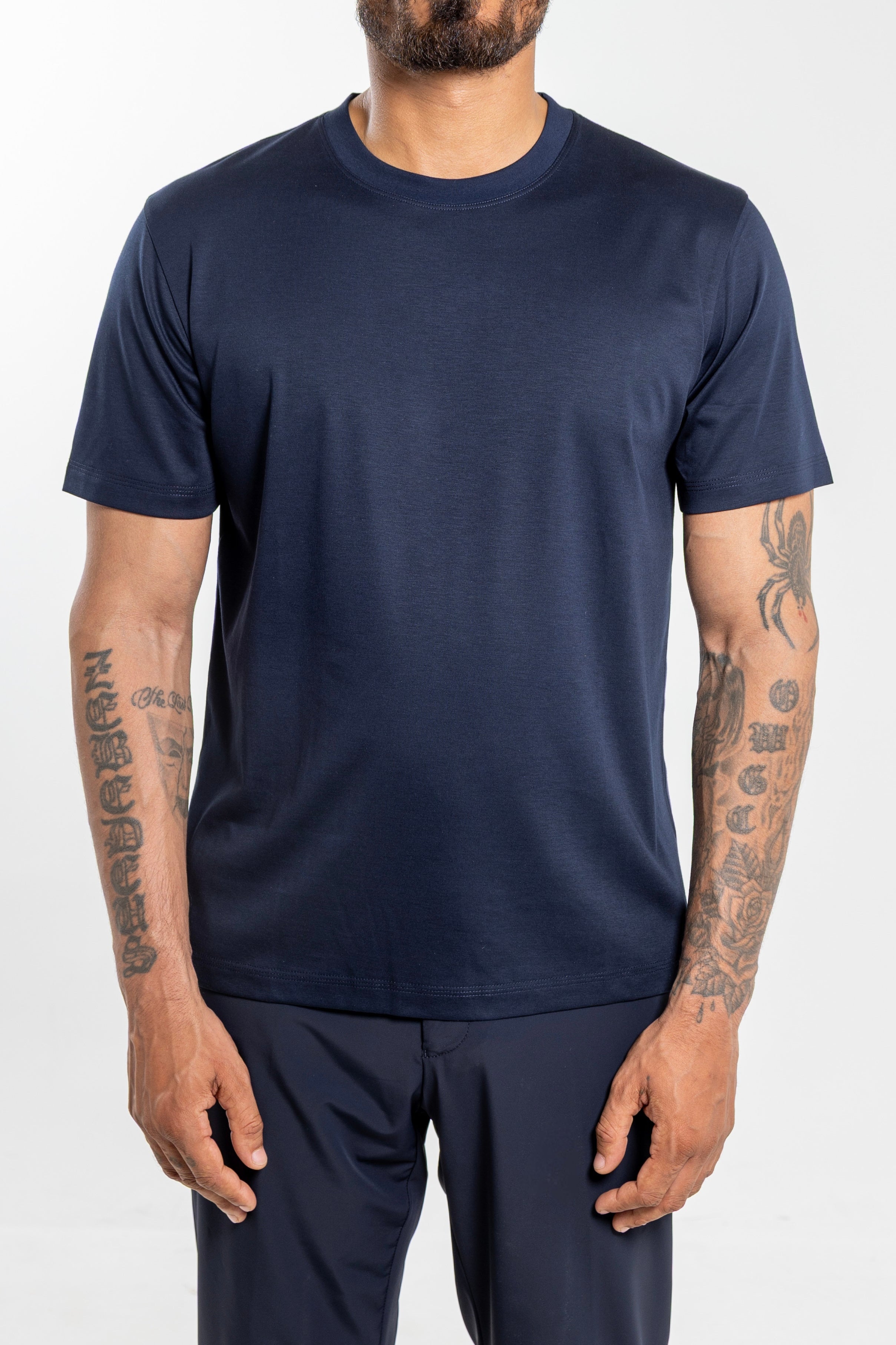 Mercerized T-Shirt Blue | Project 86 Men Amsterdam